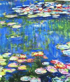 Bavlissimo Šála bavlněná 180 x 70 cm Monet Water Lilies