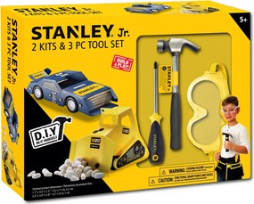 Stanley Jr. U004-K02-T03-SY Sada autíčko, bagr a 3 kusů nářadí