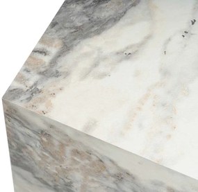 Designový odkládací stolek Taliesin 45 cm vzor mramor frézie