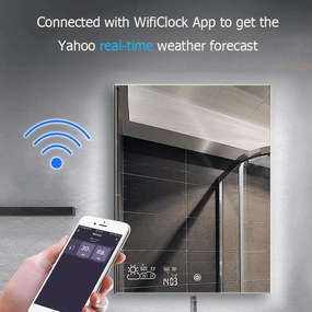 Byecold Chytré zrcadlo Smart 500W, 120 x 60 cm Provedení infrapanelu: Včetně vestavěného Wifi termostatu