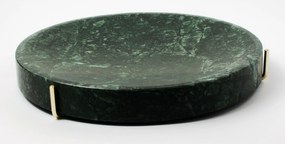 DVORO Luxusní mramorový odkládací podnos Pau Marble ST Green Indian 27cm