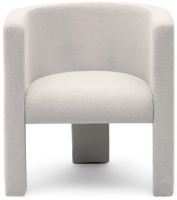 Krémové designové křeslo MILU