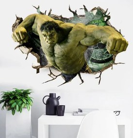 Živá Zeď Samolepka na zeď Rozzlobený Hulk z Avengers