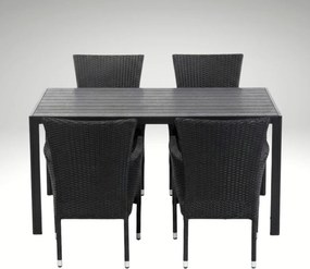 Vikio Zahradní jídelní set pro 4 osoby DT257-140 antracit