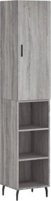 Skříň highboard šedá sonoma 34,5 x 34 x 180 cm kompozitní dřevo 3198999