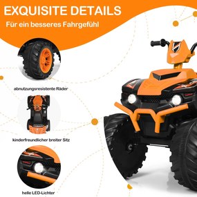 Costway 12 V elektrická dětská čtyřkolka se světlomety mini