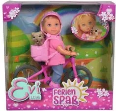Simba Evička s bicyklem Panenka 12 cm / od 3 let