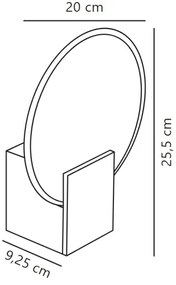 Nordlux - LED Stmívatelné koupelnové nástěnné svítidlo HESTER LED/9,5W/230V bílá