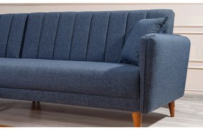 Atelier del Sofa Rohová sedací souprava Aqua Corner Left - Dark Blue, Tmavá Modrá