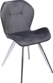 XXXLutz ŽIDLE, šedá, barvy chromu Kare-Design - Jídelní židle - 001838018202