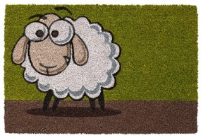 Kokosová vnitřní čistící vstupní rohož FLOMA Ruco Sheep - 40 x 60 x 1,5 cm