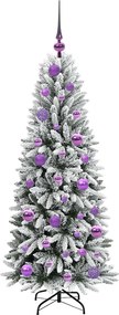 Umělý vánoční stromeček Bílá 120 cm PVC, plast, ocel a PE 3396027