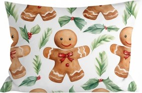 Flanelový povlak na polštář MERRY GINGER 50x70 cm, barevný