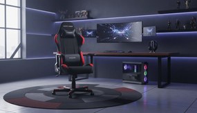 Herní židle DXRacer FORMULA - látka, černá / červená