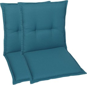 Go-De Textil Sada zahradních podsedáků Uni (nízká opěrka, 2 kusy, petrolejová)