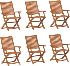 Skládací židle 6 ks 57x66x95 cm Masivní akácie 3214475