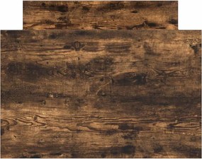 Rám postele s hlavovým a nožním čelem kouřový dub 90 x 190 cm 3203814