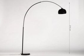 Stojací oblouková lampa Cannes Nero