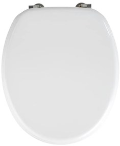 WENKO 154008100-WC sedátko VALENCIA 43x36 cm bílá/stříbrná