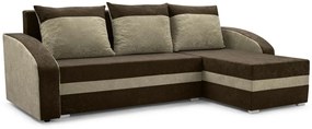 Casarredo - Komfort nábytek Rohová sedací souprava WALERIANA rozkládací s úložným prostorem, Suedine 1021/1009