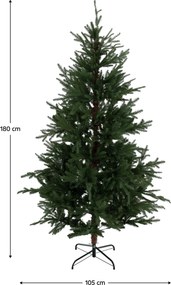 3D vánoční stromek s kovovým stojanem, 180 cm, TRISY