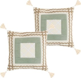 Bellatex Povláček PERU SET 2ks Béžová 40x40 cm