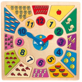small foot Vkládací výukové puzzle nauč se hodiny
