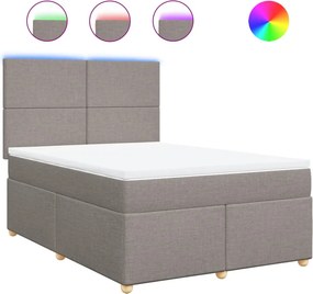 Box spring postel s matrací taupe 140x200 cm textil 3293600