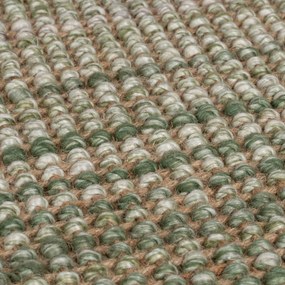 Flair Rugs, Kusový koberec Mottle Jute Ombre Green, 60x110, zelená, chodba / předsíň