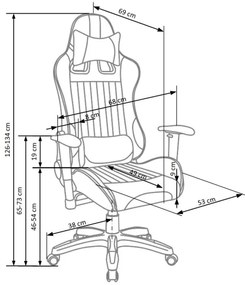 Kancelářská židle ZENU červená