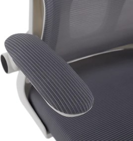 Ergonomická kancelářská židle IMPERIAL - šedá síťovina