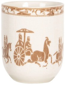 Porcelánový kalíšek na čaj s antickými motivy – 100 ml