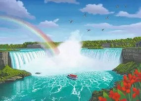 Ravensburger Puzzle: Niagárské vodopády / 1000 dílků / od 14 let