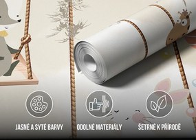 Dětská fototapeta na míru Lesní Houpačky | Vliesová fototapeta na zed' | DFTD5P 352353