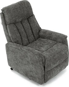 Polohovací křeslo šedé, elektrické TV-H9727 GREY2