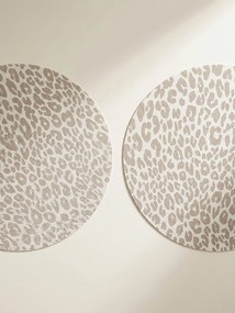 Sinsay - Kulaté prostírání s motivem zvířat 2 pack - béžová