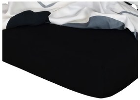 DADKA Jersey prostěradlo černé Rozměr 35x75x2
