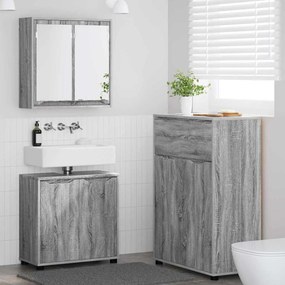 Sada koupelnového nábytku 3 ks Šedá Sonoma 72,5 x 36,5 x 100 cm 3403856
