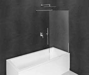 Polysan, MODULAR SHOWER vanová zástěna 700x1500mm, čiré sklo, BMS1-70