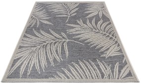 Hanse Home, Kusový koberec Clyde 105907 Paru Grey Cream – na ven i na doma, 63x120, šedá, chodba / předsíň