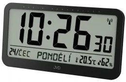 JVD RB9359.1 - Digitální hodiny řízené signálem s českým názvem dne