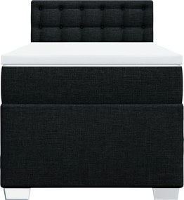 Box spring postel s matrací černá 100 x 200 cm textil 3285815