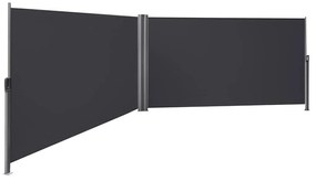 Boční výsuvná markýza 180 x 600 cm, kouřově šedá