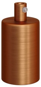 creative cables Válcová kovová objímka E27 v sadě Barva komponentu: Lesklý bílý, Kabelová průchodka: Válcová