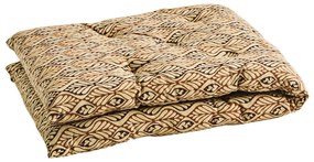 MADAM STOLTZ Bavlněná matrace Beige/Sienna/Coffee 45x125 cm, béžová barva, hnědá barva, textil