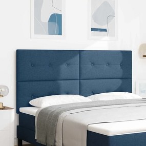 Výškově nastavitelné čelo postele s čelo Modrá 180 cm textil 3337853