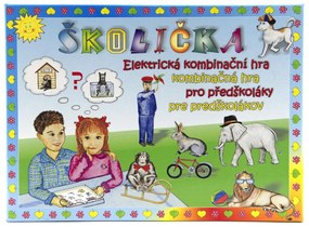 Voltik toys Školička společenská hra na baterie v krabici 22x16x3cm