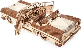 Hračka Ugears 3D dřevěné mechanické puzzle VM-05 Auto (50's convertible)