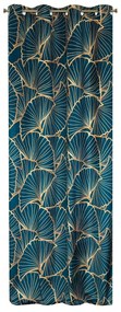 ZATEMŇOVACÍ ZÁVĚS NA KROUŽCÍCH LIMITED COLLECTION MUSA3 140X250 CM TMAVĚMODRÁ