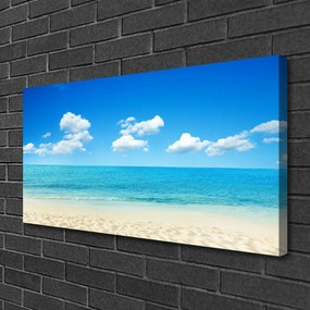 Obraz na plátně Moře Modré Nebe 140x70 cm